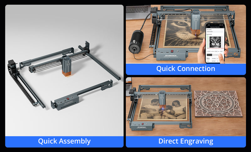 AtomStack Ace Pro V2 | A20 Pro V2, A10 Pro V2 Laser Engraver