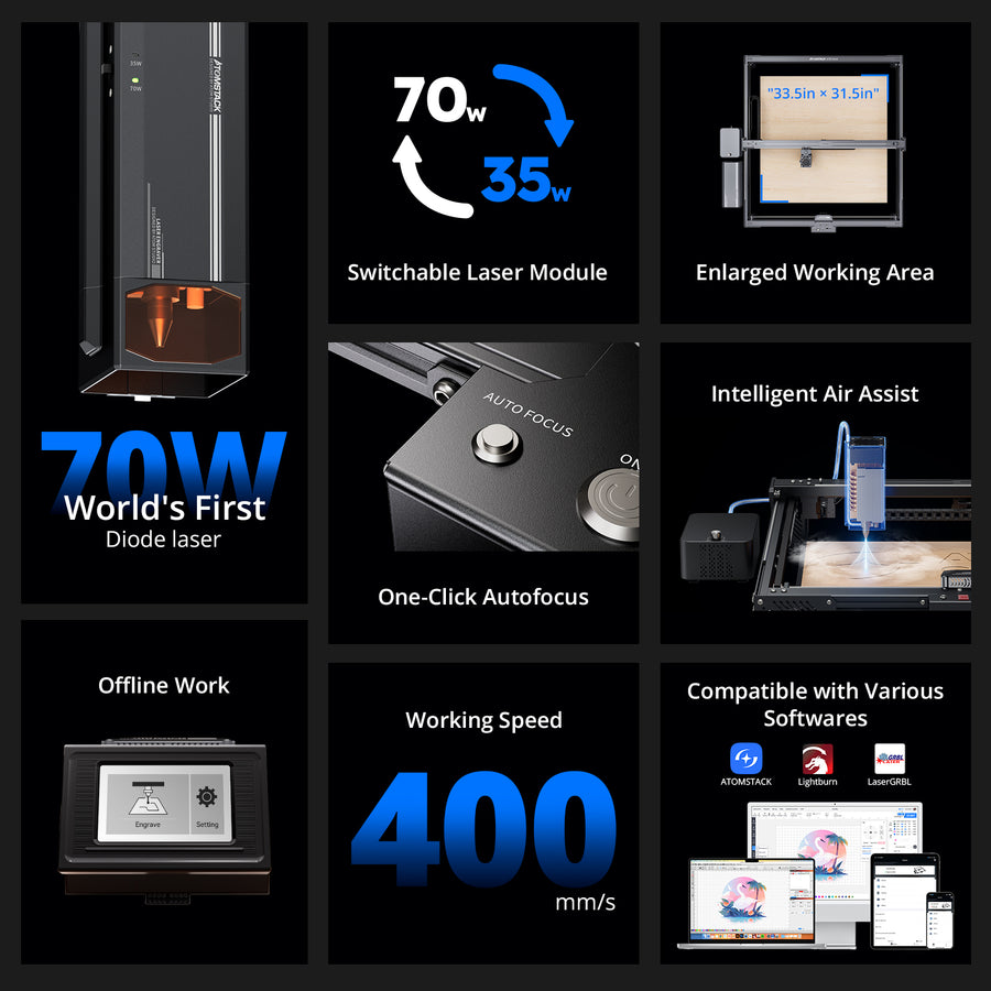 AtomStack A70 Max Laser Cutter