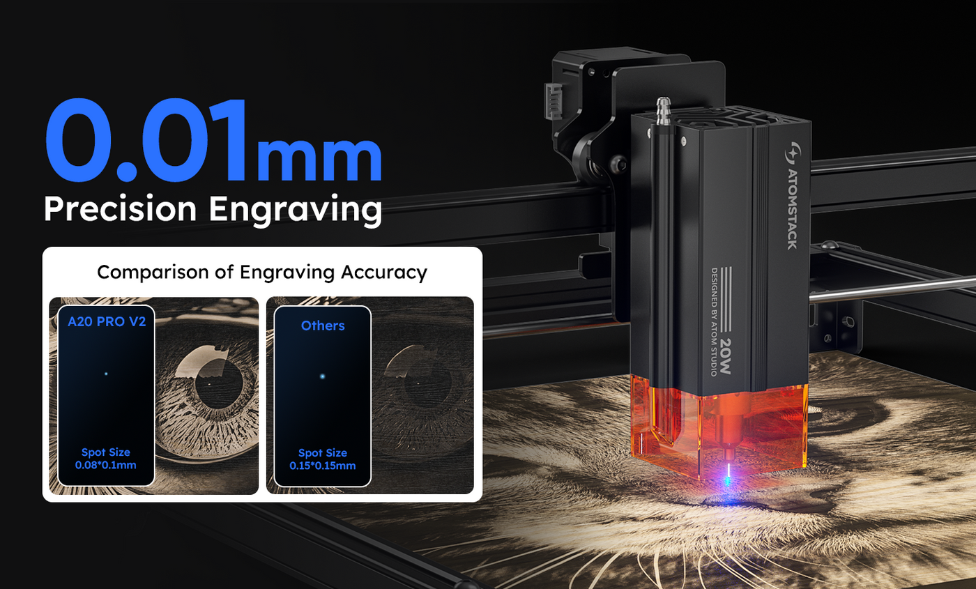 AtomStack Ace Pro V2 | A20 Pro V2, A10 Pro V2 Laser Engraver