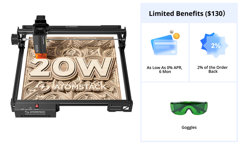 AtomStack Ace Pro V2 | A20 Pro V2, A10 Pro V2 Laser Engraver