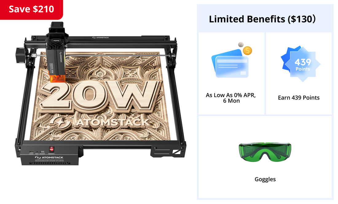 AtomStack Ace Pro V2 | A20 Pro V2, A10 Pro V2 Laser Engraver