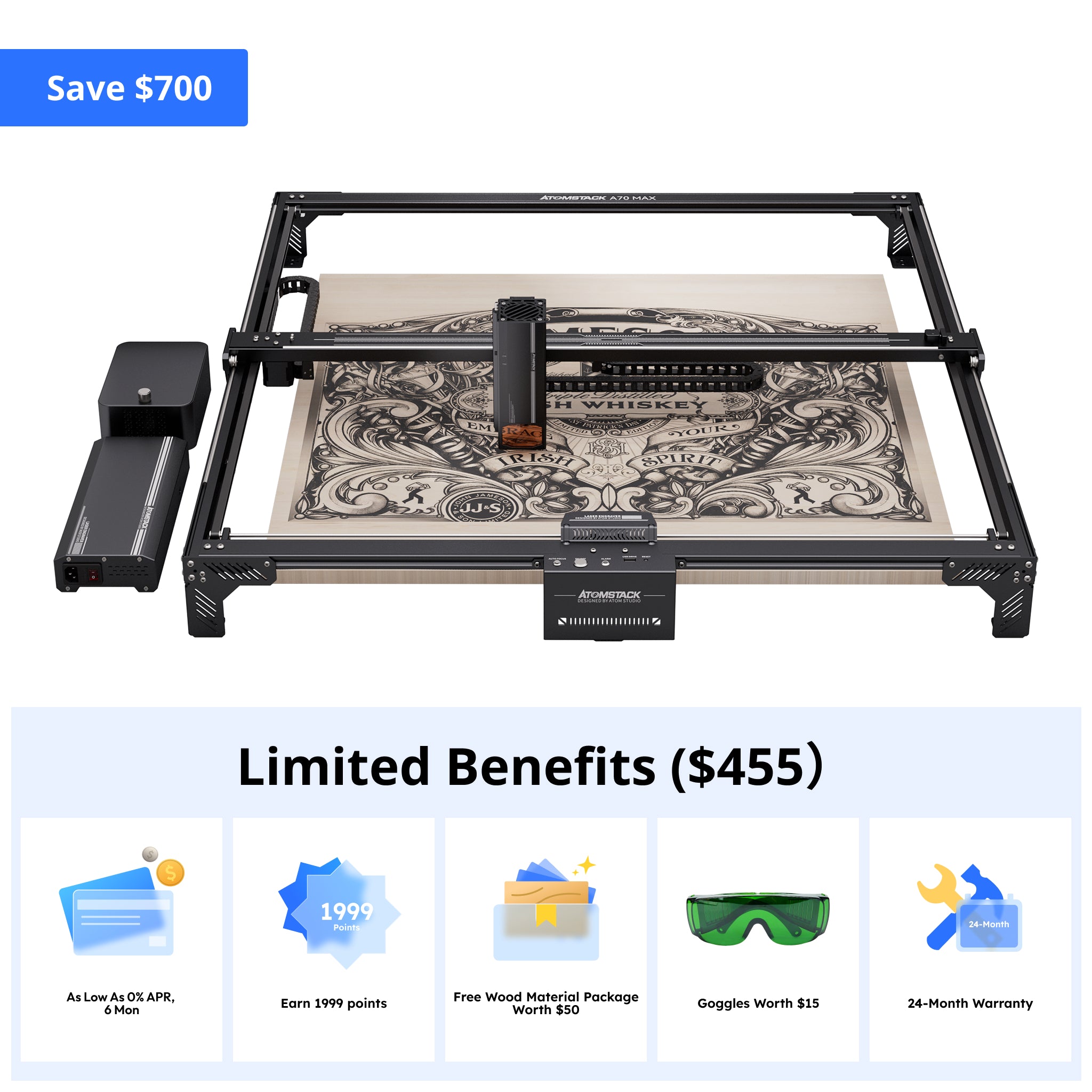 AtomStack A70/X70 Max Laser Cutter